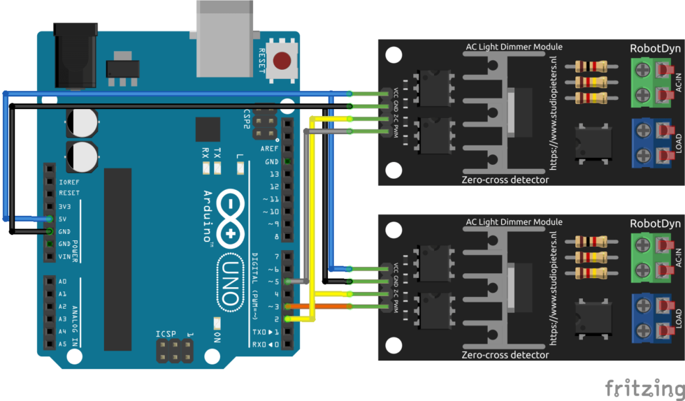 Using An Ac Light Dimmer With Arduino • Aranacorp