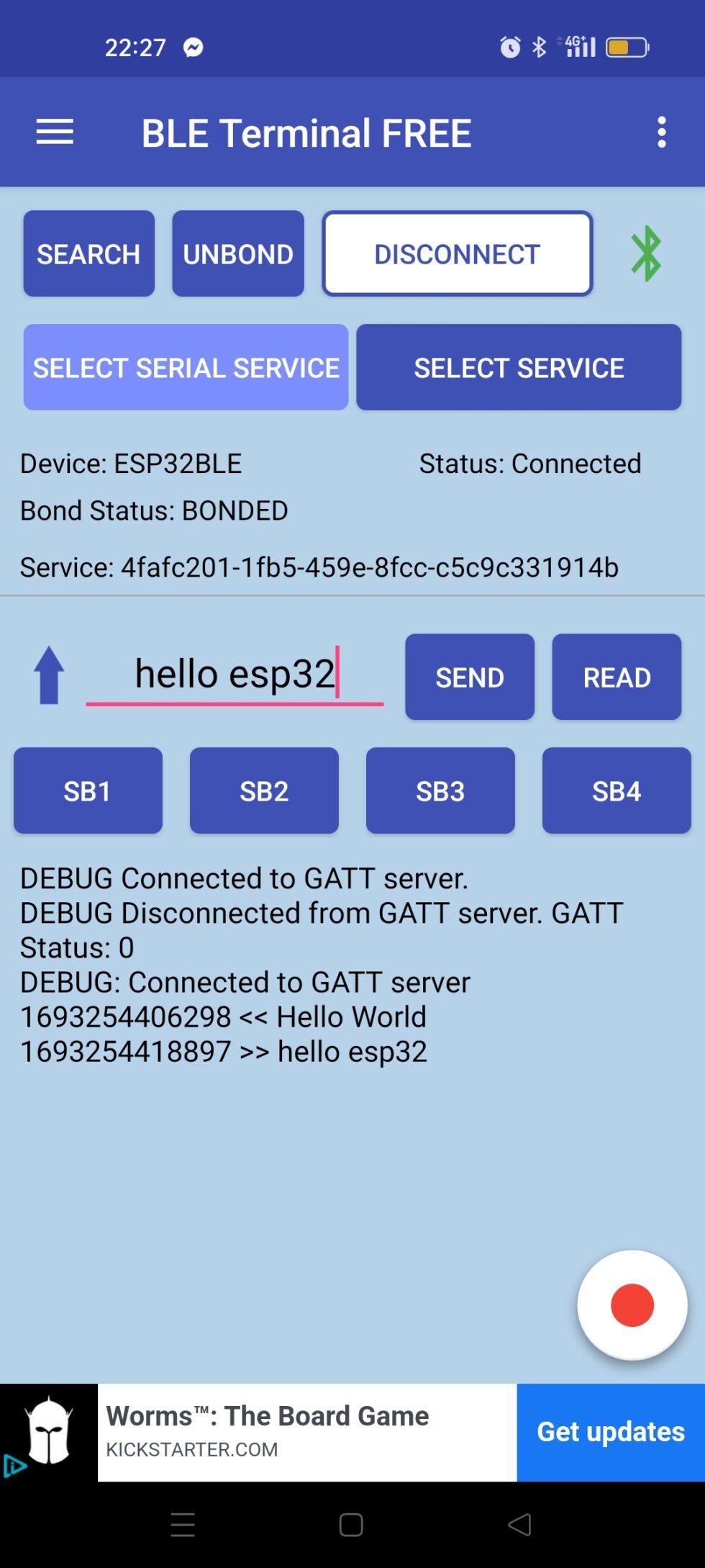 Ble Communication With Esp32 • Aranacorp