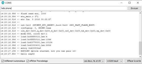 Bluetooth communication with ESP32 • AranaCorp