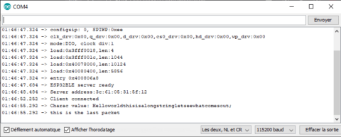 Sending long character strings via BLE • AranaCorp