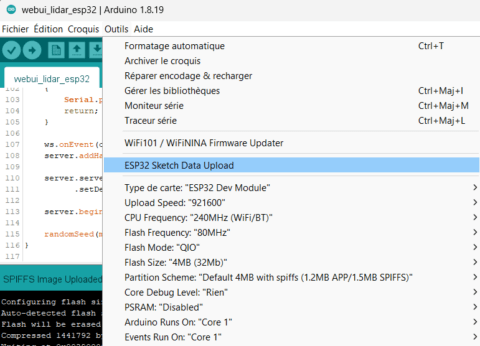 Créer une interface web avec ESP32 et SPIFFS • AranaCorp