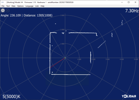 Using a Lidar sensor with Python • AranaCorp