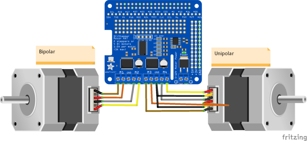 Control several Motors with Raspberry Pi and the MotorHAT • AranaCorp Control several Motors with Raspberry Pi and the MotorHAT • AranaCorp