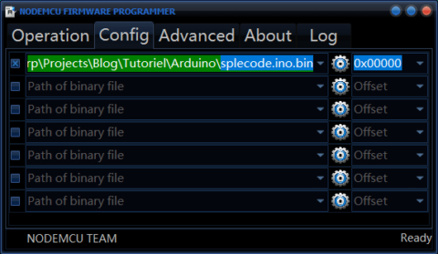 Generating and uploading BIN files to an ESP8266 • AranaCorp