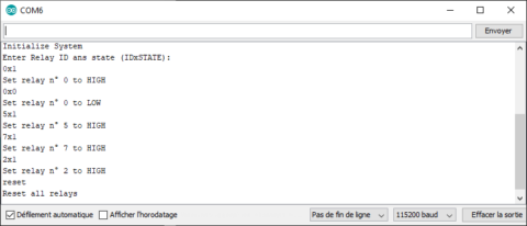 Control 8 relays using ESP32 and serial monitor • AranaCorp