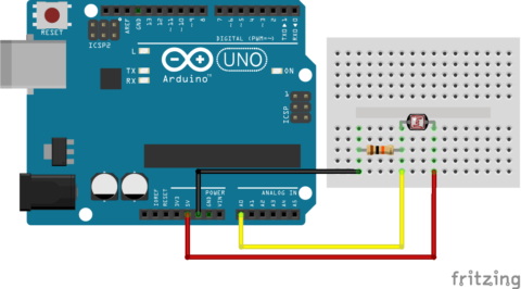 Luminosity measurement with a photoresistor • AranaCorp