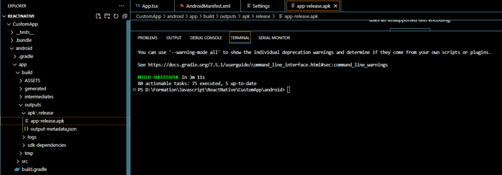 Creating an application with React Native and VSCode • AranaCorp