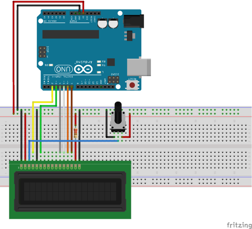 Uso de un pantalla 16x2LCD con Arduino • AranaCorp