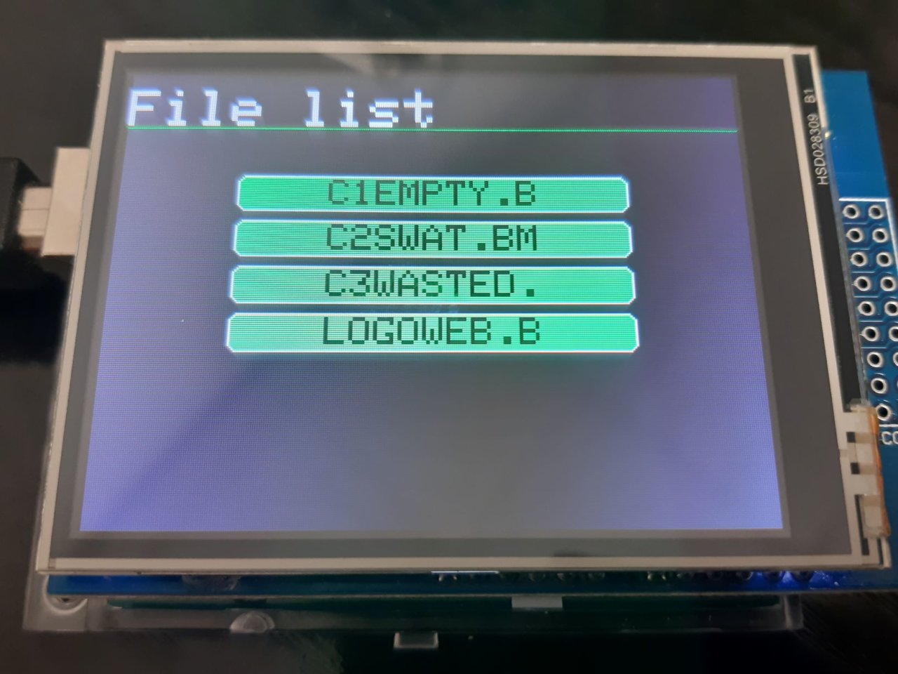 Using the Shield TFT and its SD card module • AranaCorp