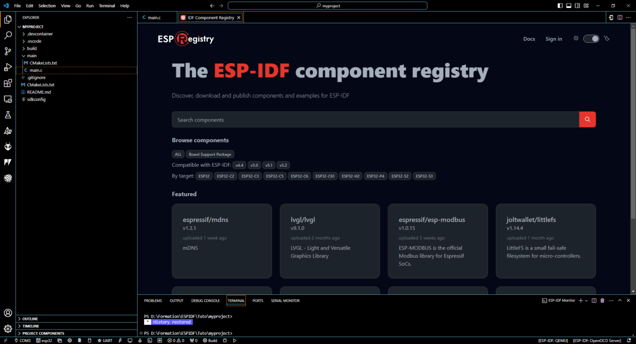 Programar Um Esp32 Com Vscode E Esp Idf • Aranacorp
