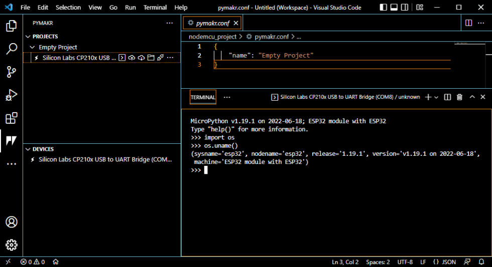Program Esp32esp8266 With Micropython And Vs Code • Aranacorp